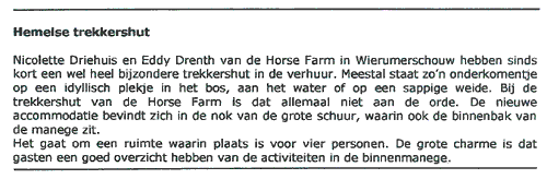 THE HORSE FARM, NATUURLIJK!